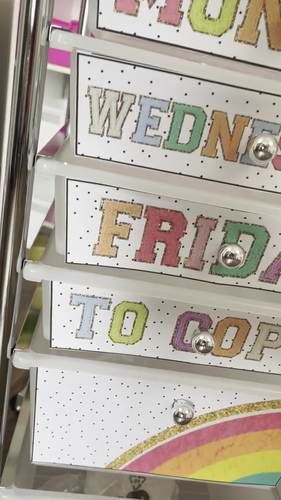 Varsity Patch Letters 12 Drawer Cart Labels | Groovy & Bright Classroom ...