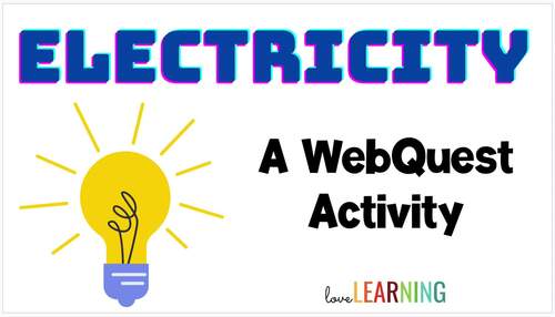 Electricity WebQuest and Internet Activity with Google Slides™ by Love ...