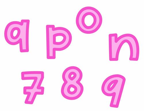 Pink Bulletin Board Letters, Kindergarten Alphabets,Pink Decorative ...
