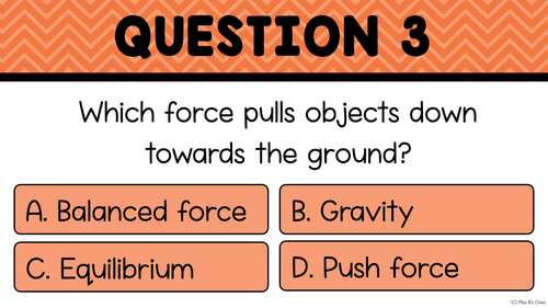 3rd Grade Science Game | Forces & Motion (NGSS 3-PS2-1, 3-PS2-2)