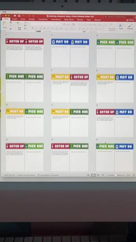 Editable Ketchup Mustard Pickle Mayo Slides | to do list, choice board ...