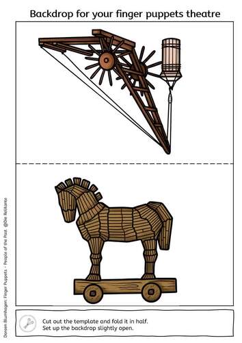 Ancient Greeks - People in History - Finger Puppets by Die Relitante