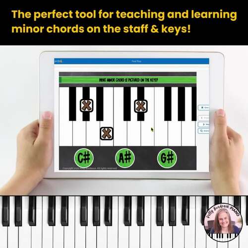 Root Position Minor Triads BOOM™ Cards - Minor Chords on the Staff ...