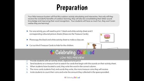 Beginning Sounds Treasure Hunt l QLD Beginners Font by Celebrating ...