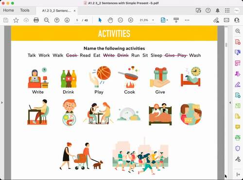ESL Beginners Lesson: Expressing Simple Sentences in 3rd Person in English