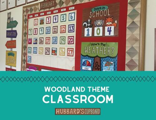 Woodland Classroom Decor Bundle - Forest Animals Classroom Decor - Editable