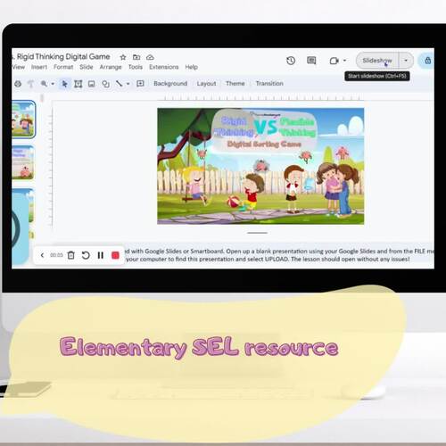Flexible & Rigid Thinking: Elementary SEL Digital & Editable Sorting Game
