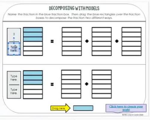 Digital Decomposing Fractions Activities for Google Slides by We Love ...