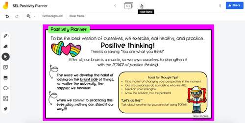 Self Care Social Emotional Learning Lessons and Activities for Jamboard ...