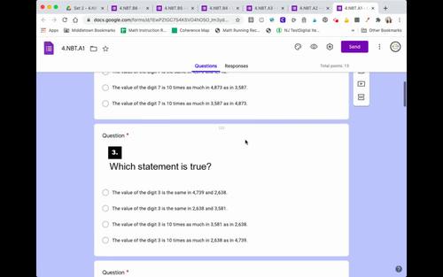 4th Grade | Test Prep | Number & Operations in Base Ten | 4.NBT | Digital