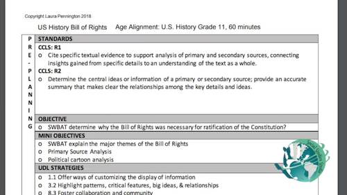 US History High School: Bill of Rights (Webquest) by Social Studies Studio