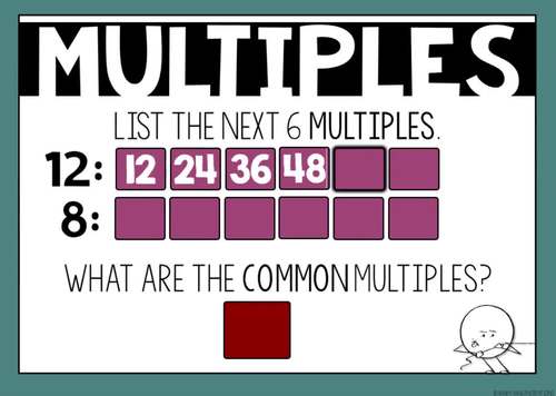 Boom Cards Math Multiples | Digital Task Cards | Distance Learning