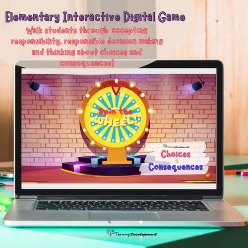 Interactive Choices & Consequences Digital Game for Elementary SEL Lessons