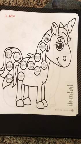 Unicorn & Dinosaur Articulation Coloring Pages by THE FOREVER SLP