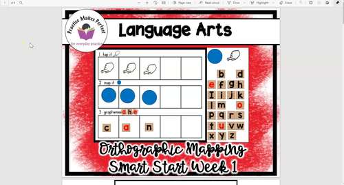 1st Grade Smart Start Week 1 Sight Word Orthographic Mapping | TPT