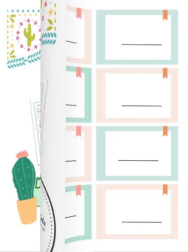 Cactus Classroom Organization by Sprout Smiles | TPT