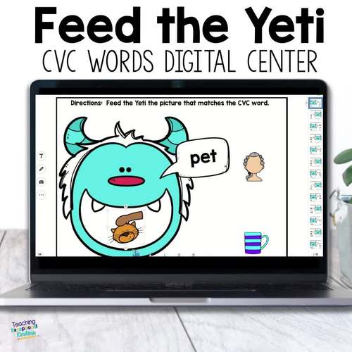 CVC Words Seesaw Activity | Phonics Digital Center for Google™ | TPT