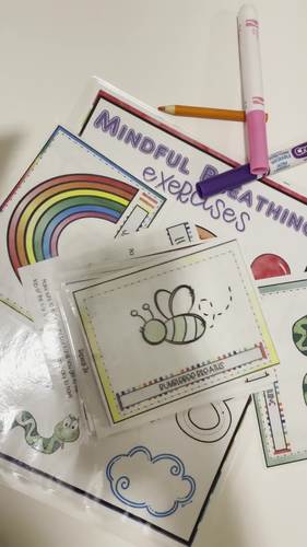 Mindful Breathing Exercise Cards | Coping Skills | Calm Corner Tools