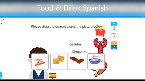 Spanish BOOM Cards™ Food & Drinks BOOM Cards™ Spanish by Language Forum