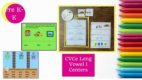 CVCe Long Vowel I Activities | PreK and Kindergarten by Joy's Classroom ...