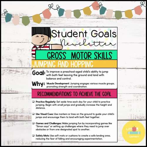 Gross Motor Skills Mastery: Parent Connection Newsletter for Pre-k to 1st