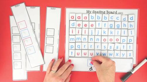 Spelling Board & Word Strips, Spell 3-6 Letter Words, Alternate ...