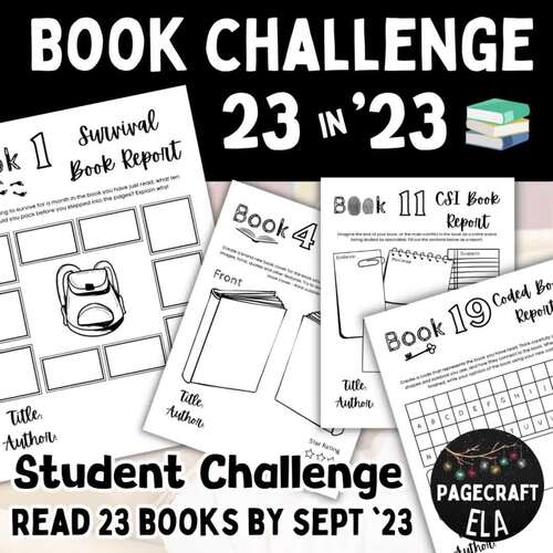 23 in '23 ELA Reading Challenge | Read 23 by September 2023 | Book Reports