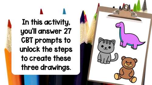 CBT Directed Drawing Guided Art Therapy Cognitive Behavioral Therapy ...