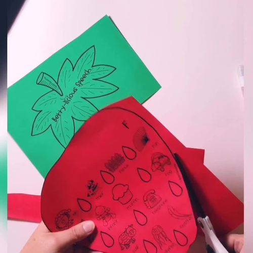 Strawberry Speech Language Therapy Activity by Speech Dreams | TPT