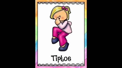 Elementary Music Movement Cards and Posters for Music Activities