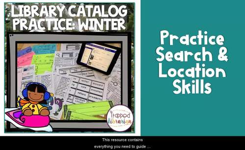 Library Catalog Practice for Winter Library Lessons - Elementary ...