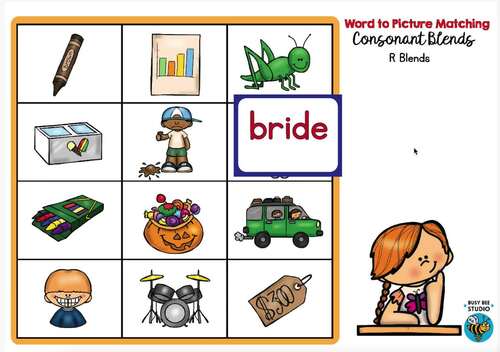 R Blends Game Boom Cards by Busy Bee Studio | TPT