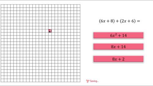 Adding and Subtracting Polynomials Pixel Art Activity by Matemaths