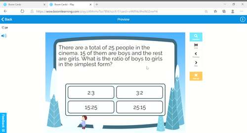 Writing Ratios word problem Boom Cards Winter by Language Forum | TpT