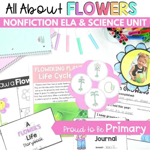 Flowers & Plants SpringScience Unit - Reading & Writing Activities ...