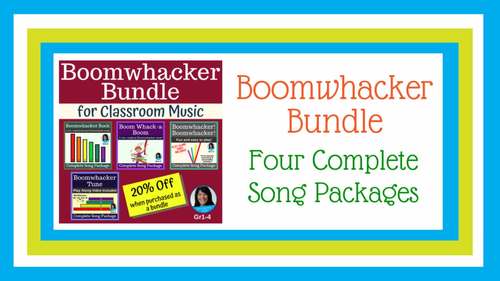 Boomwhackers Song Bundle | 4 Original Song Packages | mp3s, PDF, SMART ...