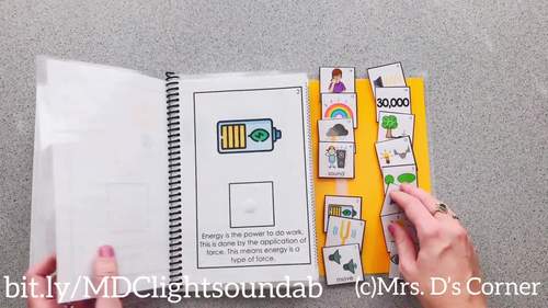 Light and Sound Adapted Books [Level 1 and 2] | All About Light and Sound