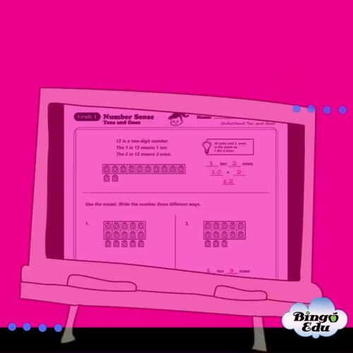 GRADE 1 MATH: Unit 1 Number Sense–Tens and Ones (Learn/Practice/Test ...
