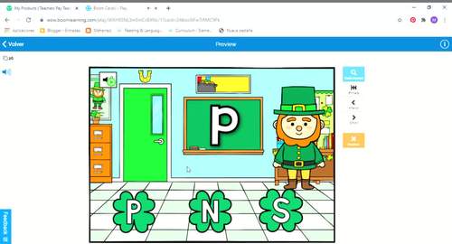 BOOM CARDS St Patrick's Day: UPPER LOWER CASE LETTER MATCHING Distance ...