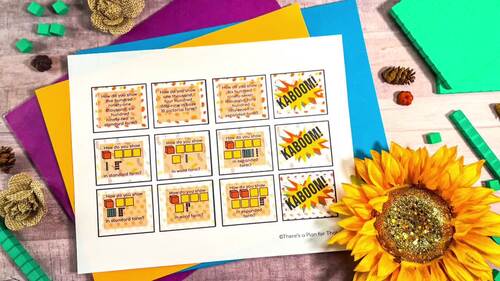 4 NBT 2 Fall Harvest Themed Number Forms Kaboom Game - Fourth Grade