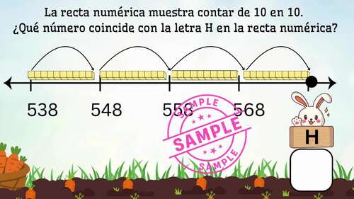 Spanish Skip Counting by 10s & 100s, Number lines to 1,200 by ...