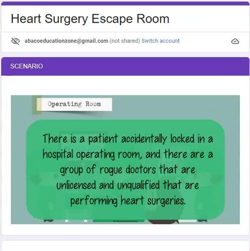 Heart Surgery Escape Room-Cardiovascular System Activity | TPT