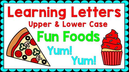 Learn the Alphabet, Letter Recognition Video, Fun Foods | TPT