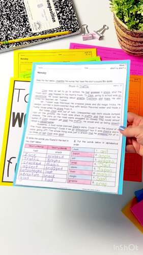 3rd Grade Word Work Worksheets & Reading Passages | Phonics & Spelling ...