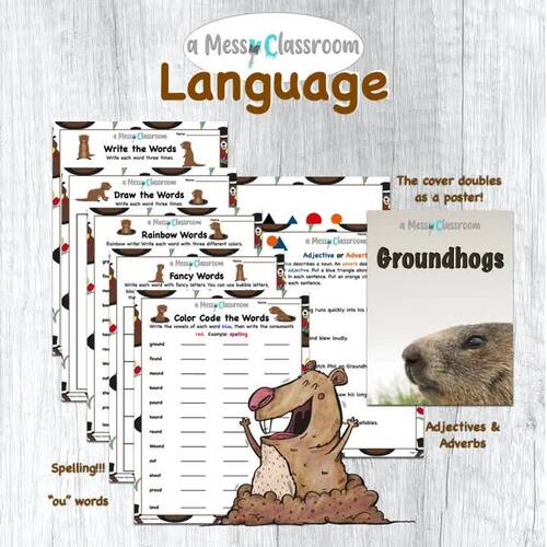 Groundhog Day Reading Unit with Groundhog Day Lesson by A Messy Classroom
