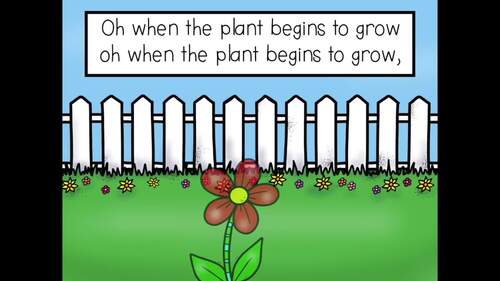 Plants Circle Time Song With Activities - Preschool Kindergarten 1st