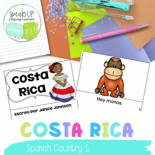 Costa Rica Country Study Spanish Reader & Activities Print & Digital ...