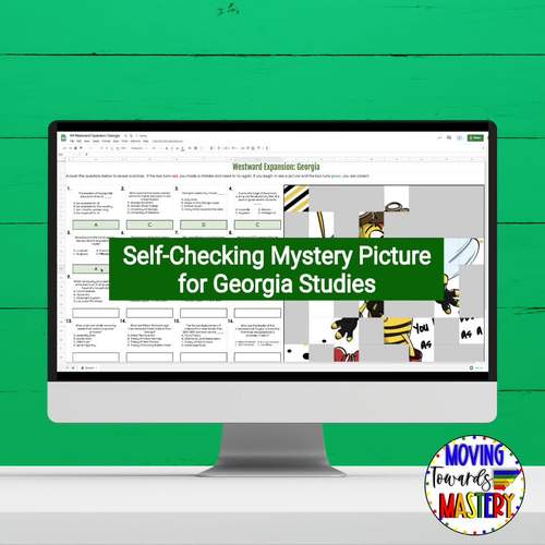 GSE SS8H4 Georgia: Westward Expansion Mystery Picture Puzzle | TpT