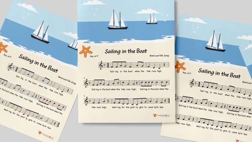 Sail in the Boat - Folk Song | Recorder & Boomwhackers Sheet Music