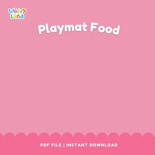 FOOD Playdough Mat Printable, Play Dough Activity Mats, Playmat Food